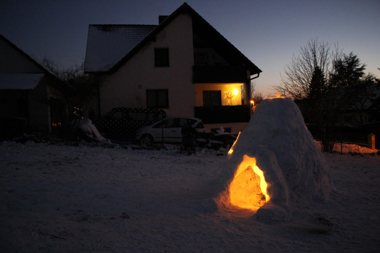 Ein Iglu bauen – Utas Glück